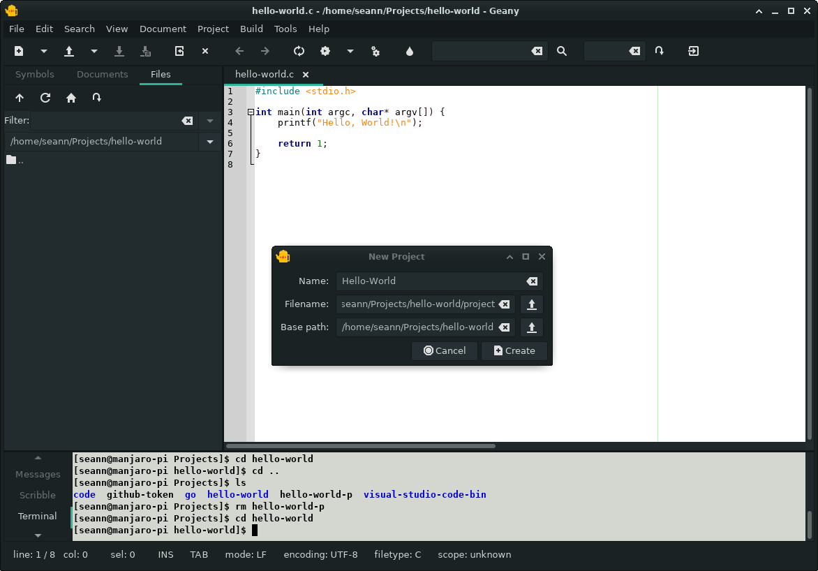 Geany On Raspberry Pi Installing And Getting Started Tangent